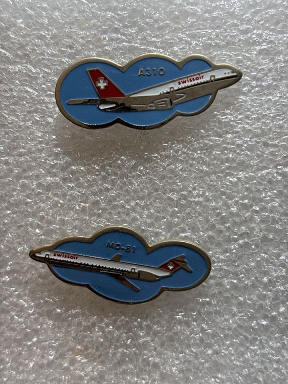 Flugzeug Pins Sammlung, Swissair, Balair, viele mehr! (Gebraucht) in ...