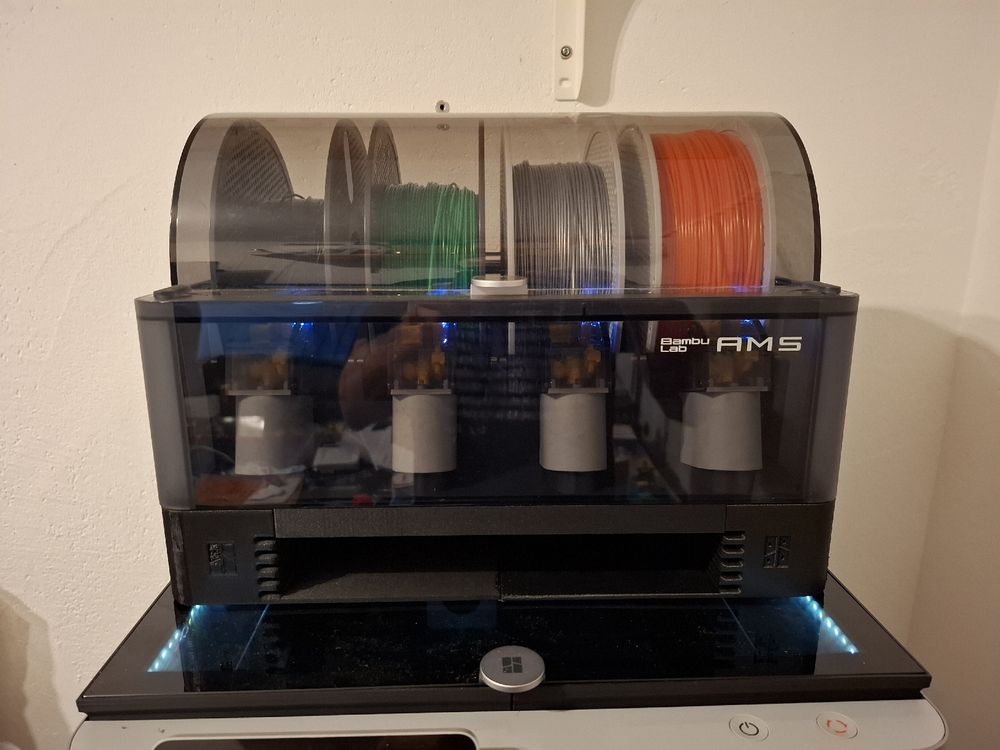 Bambu Lab X1 Carbon - Halter für 5 Druckplatten unter AMS (Neu (gemäss ...
