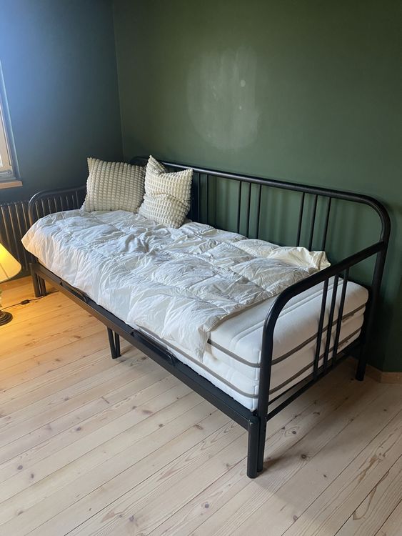 IKEA FYRESDAL Tagesbett Daybed Sofabett Gestell schwarz | Kaufen auf ...