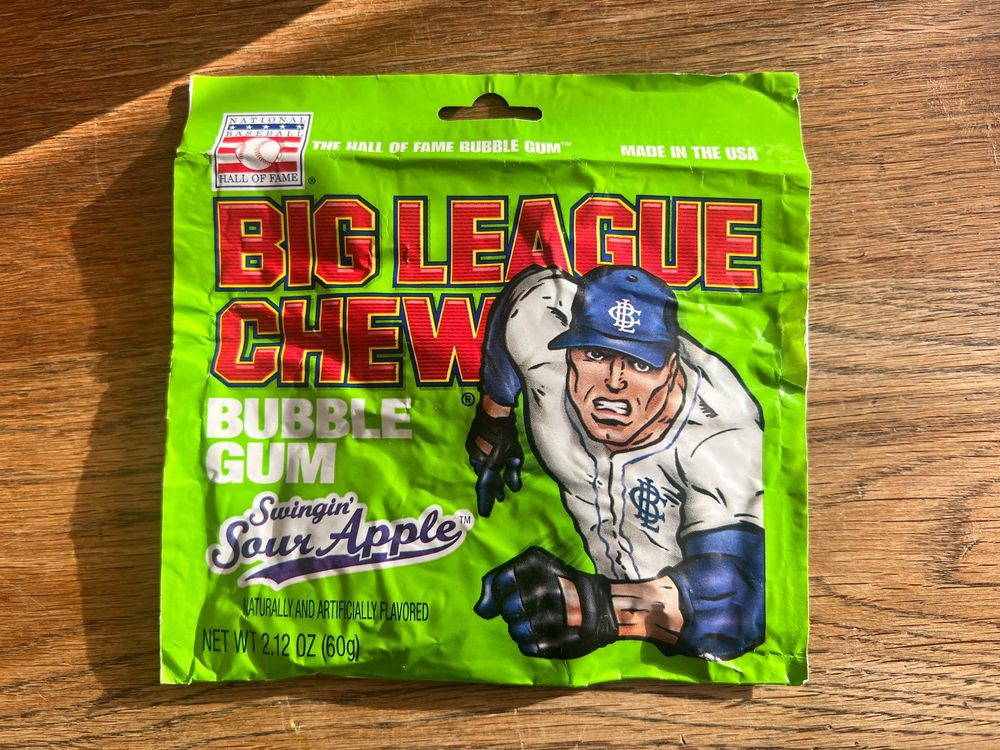 Baseball Gum - BIG LEAGUE CHEW 🇺🇸 (Neu und originalverpackt) in ...