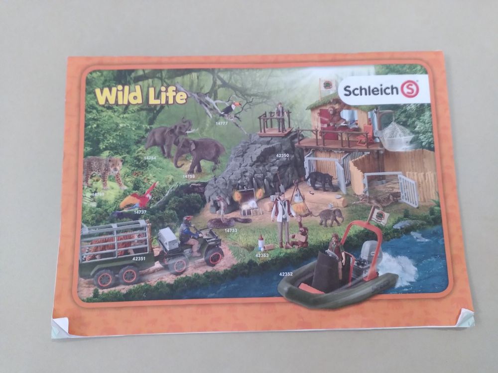 Schleich 42350 Wild Life – Dschungel Forschung Krokodil (Gebraucht) in ...