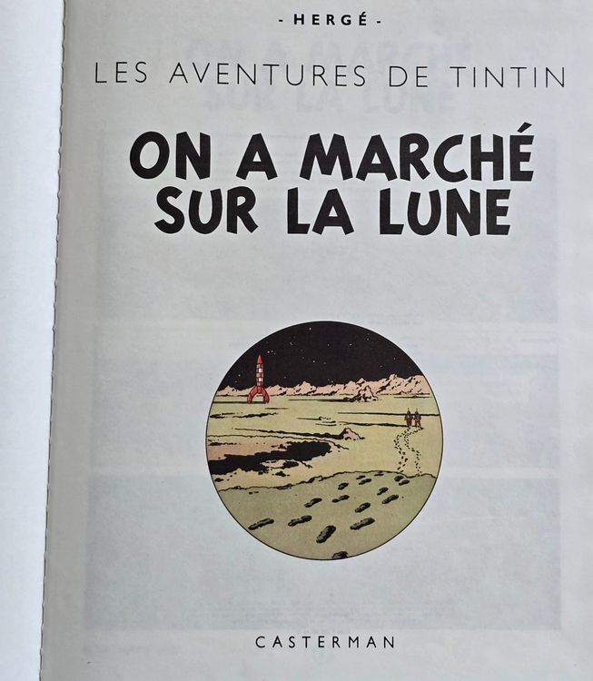 Tintin ON A.M.SUR LA LUNE Tim +Struppi /1980 fester Einband (Gebraucht ...