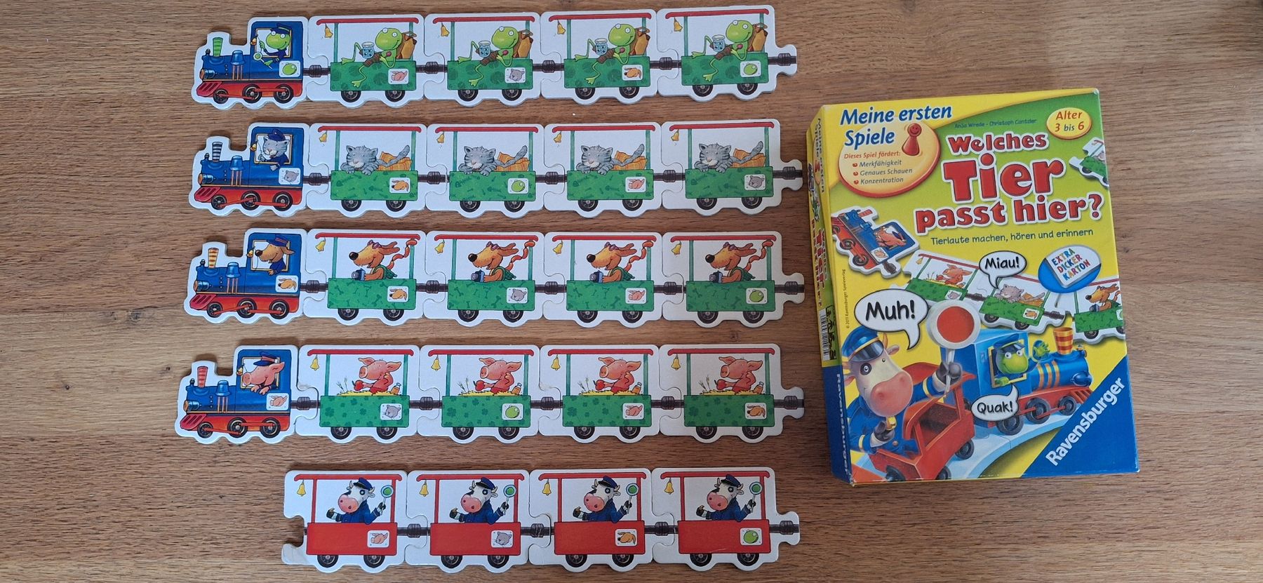 Ravensburger "Welches Tier passt hier?" Zug Spiel. Top! (Gebraucht) in ...