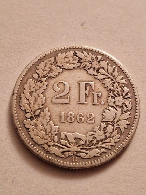 2Fr. vo 1862Jg silber sehr RAR | Kaufen auf Ricardo