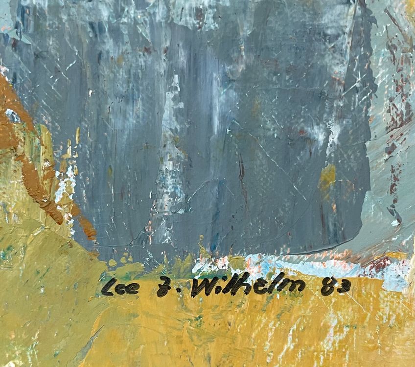 Lee Wilhelm (1937) grosses Gemälde (Gebraucht) in für CHF 35 – mit ...