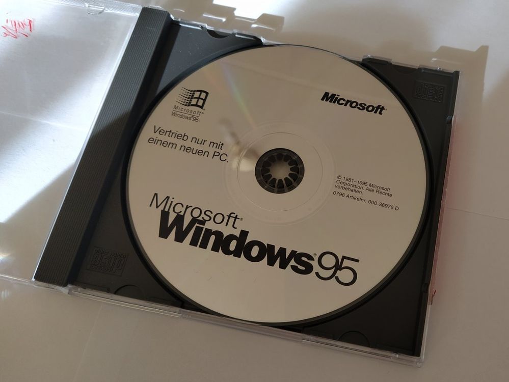 Original Microsoft Windows 95 CD (in gutem Zustand) | Kaufen auf Ricardo
