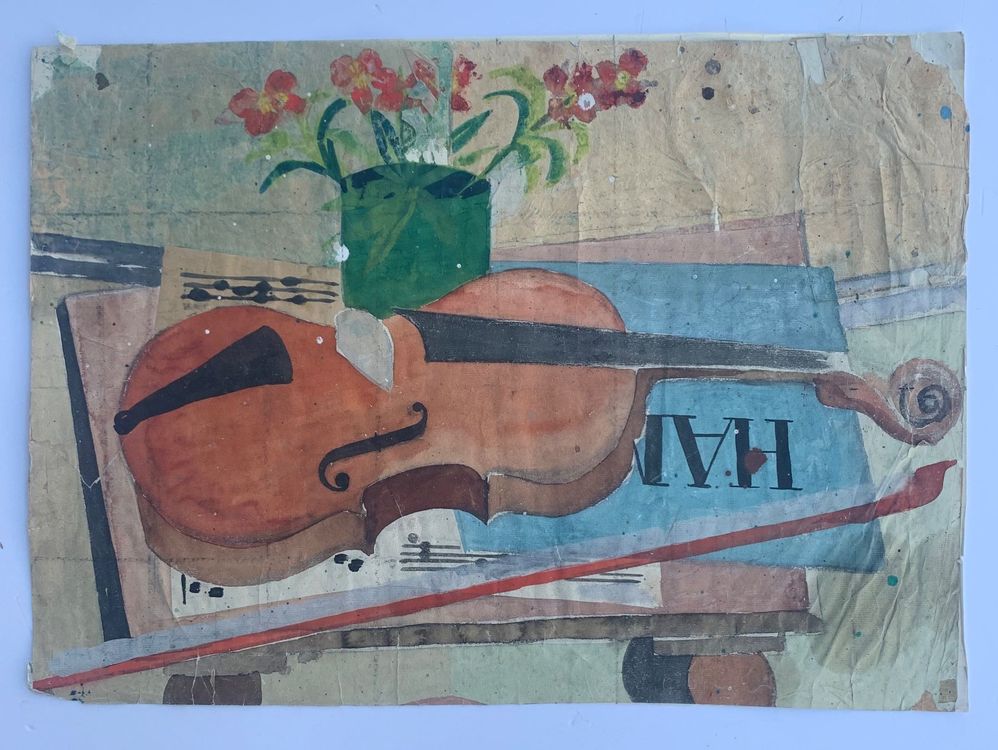 Hans ROHNER (1898-1972) Mischtechnik/Collage (Gebraucht) in Root für CHF 30 – mit Lieferung auf ...