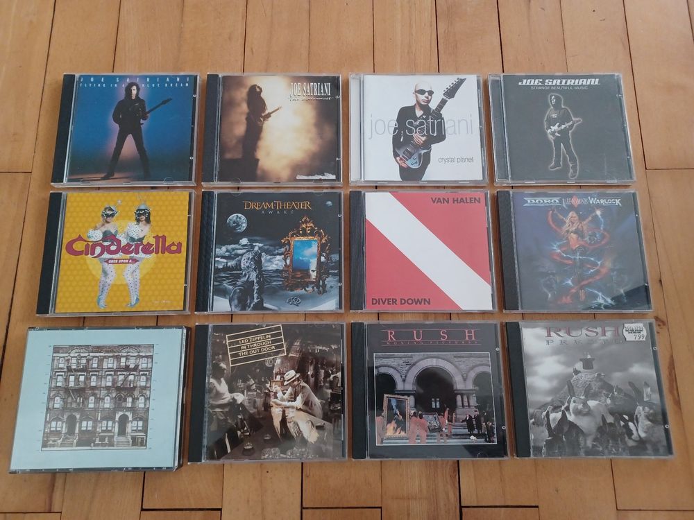 CD Sammlung Hard Rock Heavy Metal Led Zeppelin Joe Satriani (Gebraucht ...