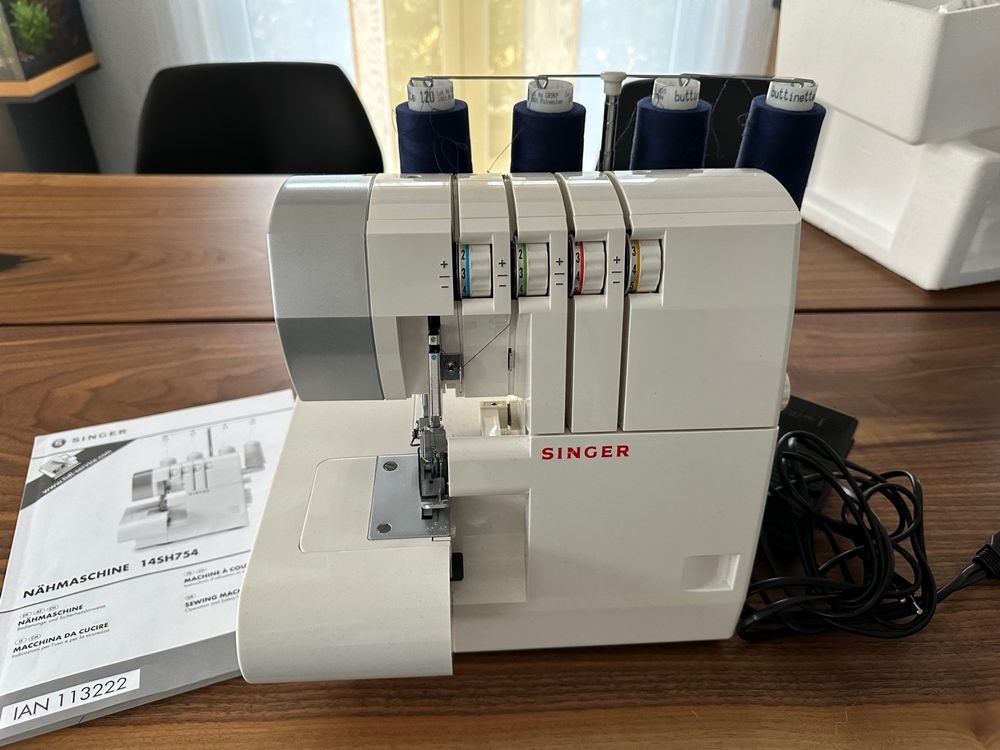 Singer Overlock Nähmaschine 14SH754 (Gebraucht) in Schnottwil für CHF ...