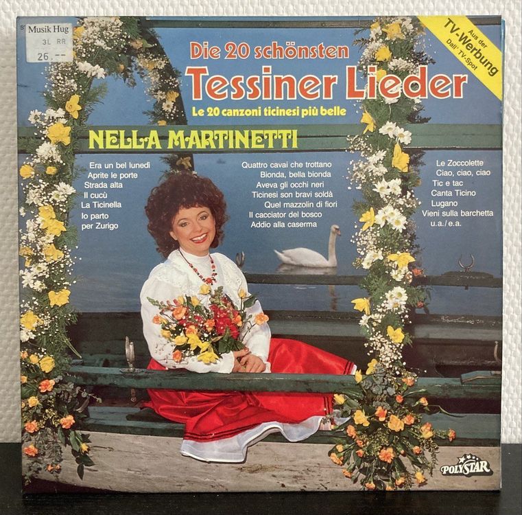 Nella Martinetti - Die 20 Schönsten Tessiner Lieder LP (Neu (gemäss ...