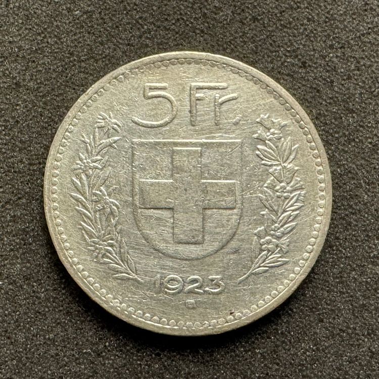 5 Franken Silber 1923 (Gebraucht) in Reitnau für CHF 47 – mit Lieferung auf Ricardo kaufen