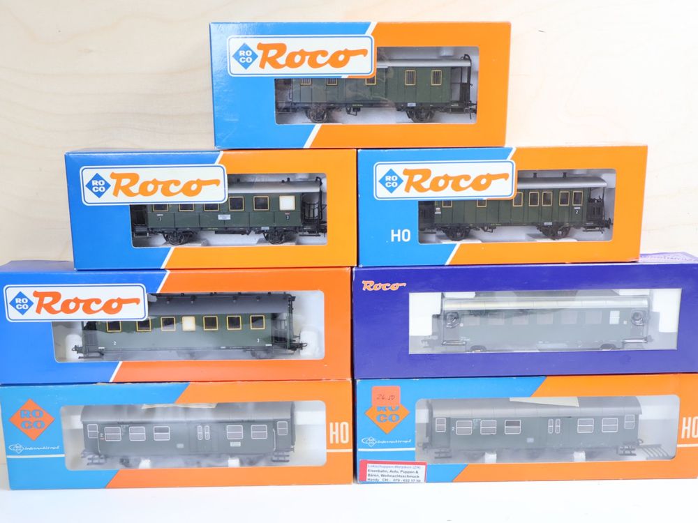 ROCO 7 x Personenwagen H0 - hochwertige Modelle - NP: 200.- (Gebraucht) in Winterthur für CHF 59 ...