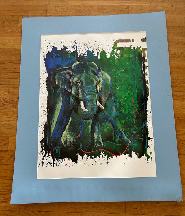 Rolf Knie Elefant Bild Kunstdruck Passepartout (Gebraucht) in Wädenswil für CHF 25 – nur ...