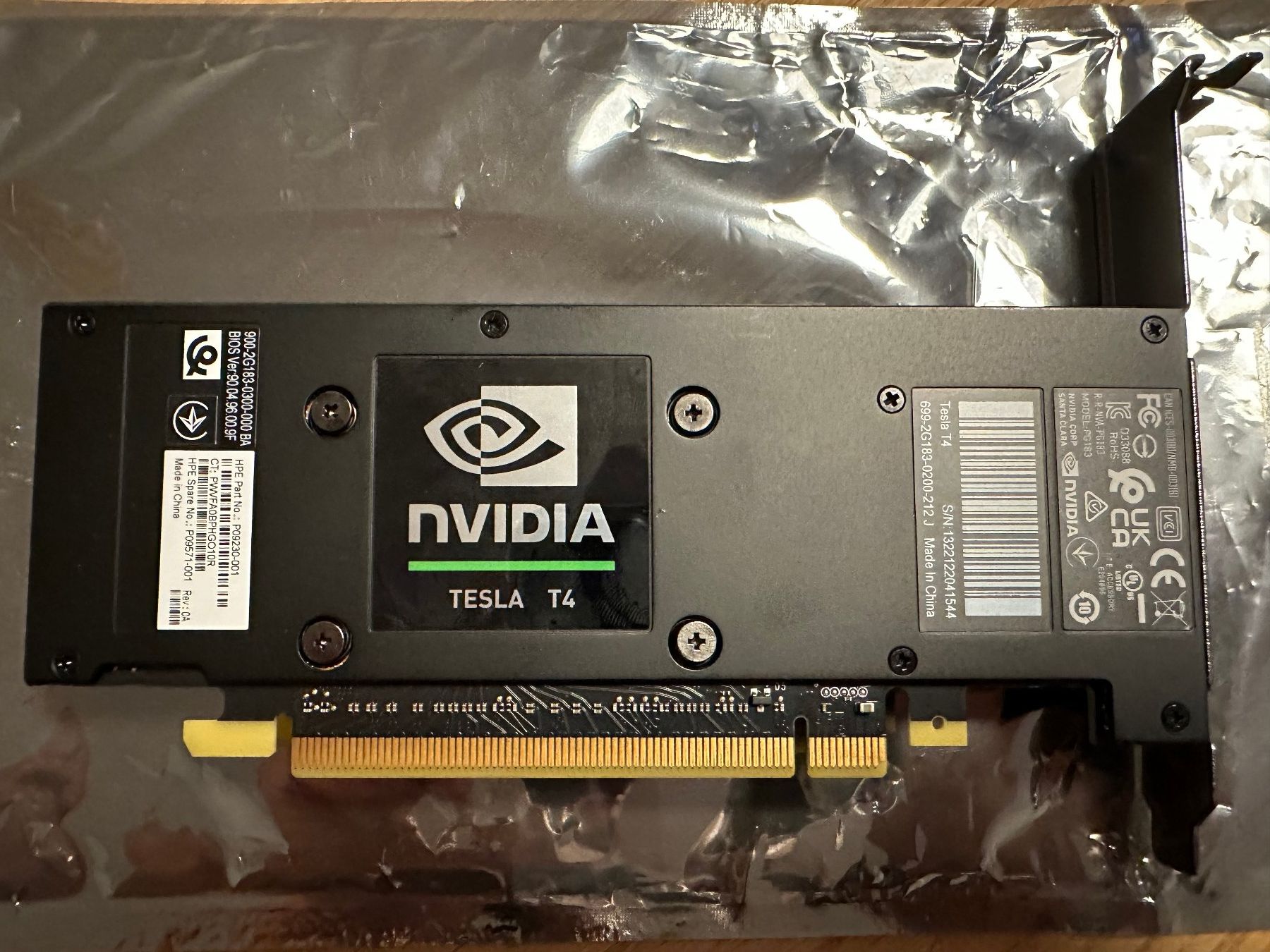 NVIDIA Tesla T4 (HPE) 16 GB GDDR6 Server GPU (Gebraucht) in Zürich für ...