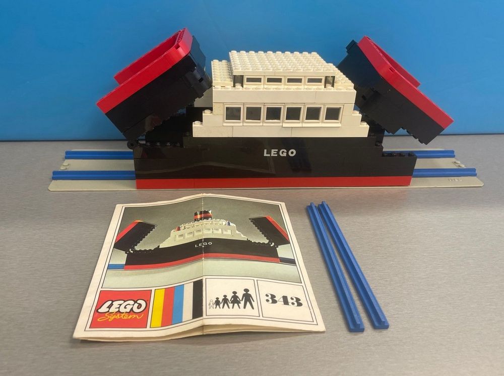 Vintage Lego Set 343 Eisenbahn Fähre mit Anleitung (Gebraucht) in ...