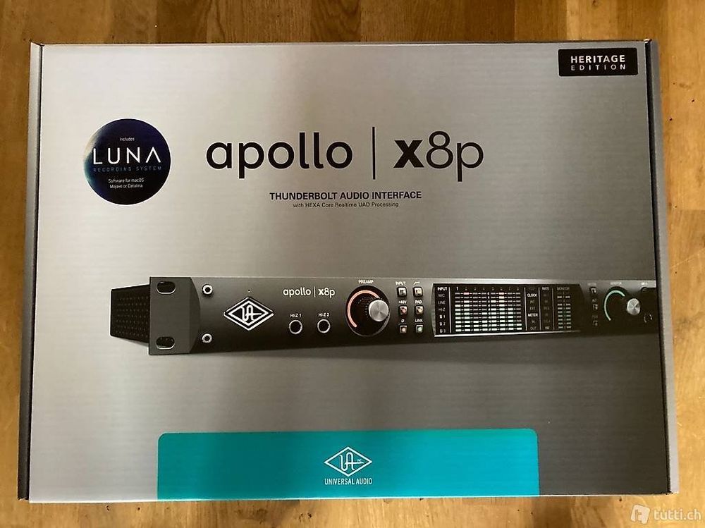 Universal Audio Apollo x8p Heritage Edition- mit 97 Plugins (Neu ...