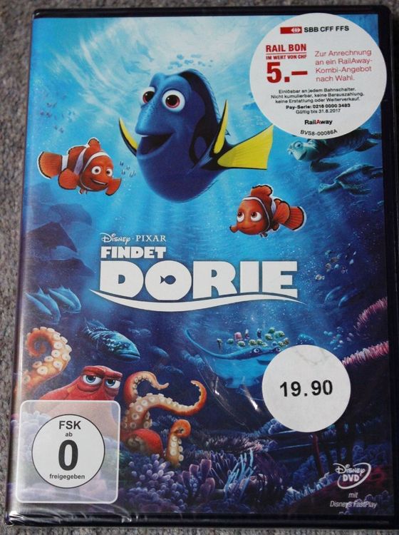 FINDET DORIE (Walt Disney / Pixar) DVD NEU originalverpackt (Neu und ...