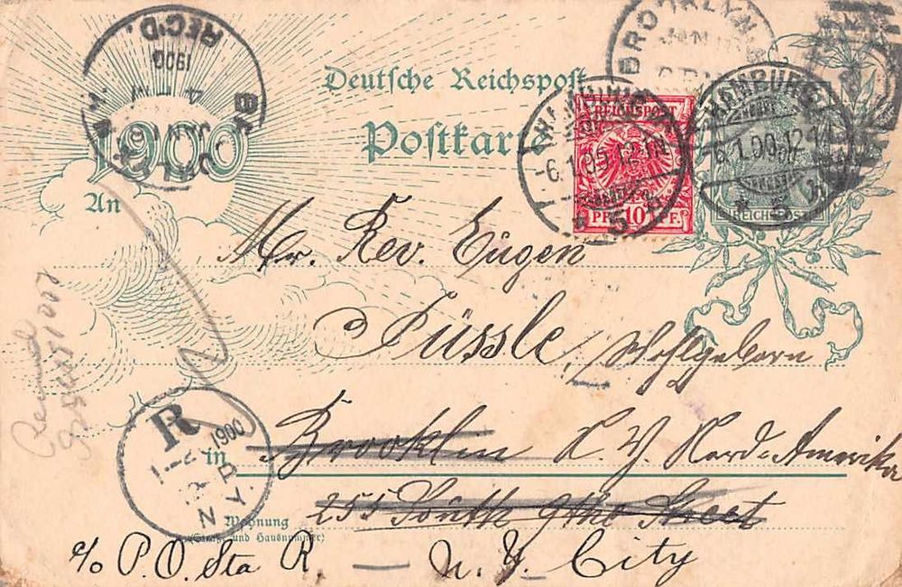 Jubiläums Ganzsache REICHSPOST 1900 (Gebraucht) in Lufingen für CHF 1 – mit Lieferung auf ...