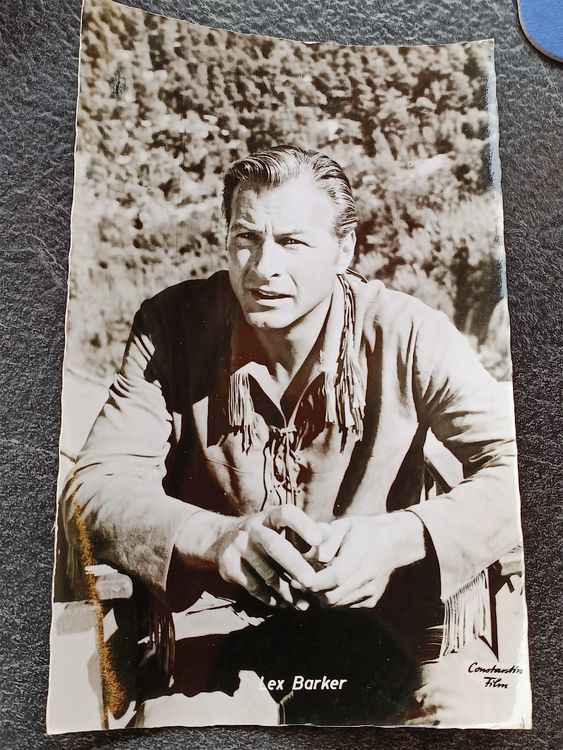 original Photo Autogramm Karten / Winnetou - Lex Barker 1960 (Gebraucht ...