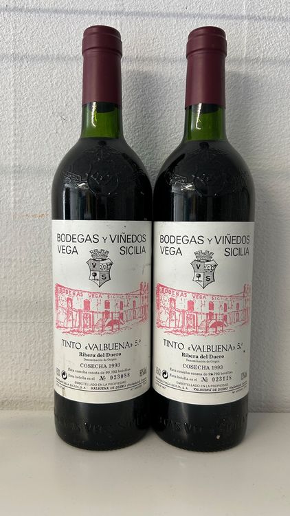 1993 Vega Sicilia Tinto Valbuena 5 Ribera del Duero (2 Fl) (Neu (gemäss ...