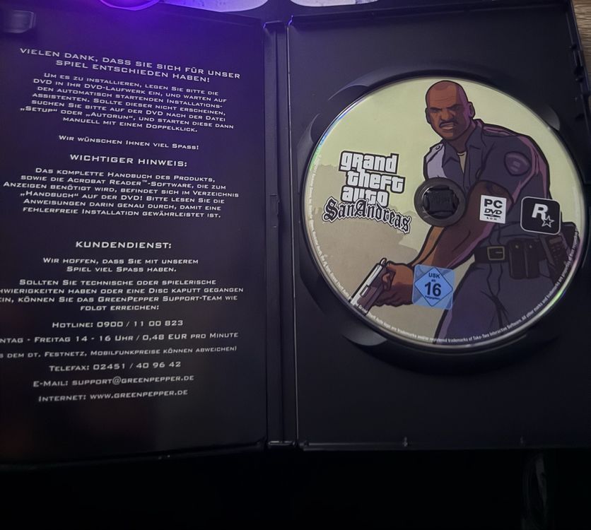 Grand Theft Auto: San Andreas - PC DVD - Top Zustand! (Gebraucht) in ...