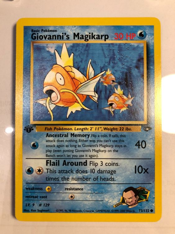 Giovanni's Magikarp 1st Gym Challenge - MINT - ab 1.- (Usato) a ...