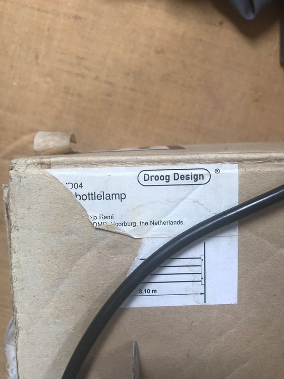 Milkbottle Lamp von Tejo Remy um 1991, Originalverpackung (Gebraucht ...