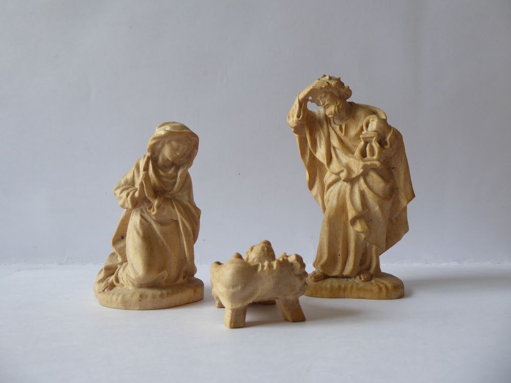 Schöne Krippe, Krippenfiguren Maria, Josef, Kind, Imhof Binn (Gebraucht ...