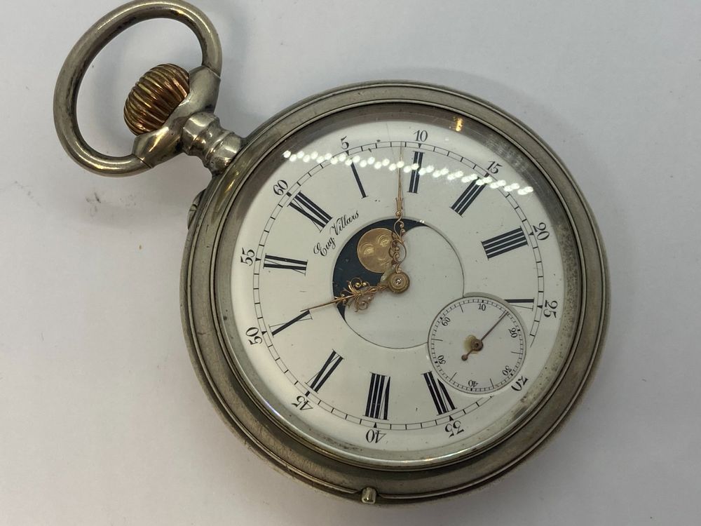 EUG. VILLARS Uhr Mondphase, Kalender 58mm läuft // H191 (Gebraucht) in ...