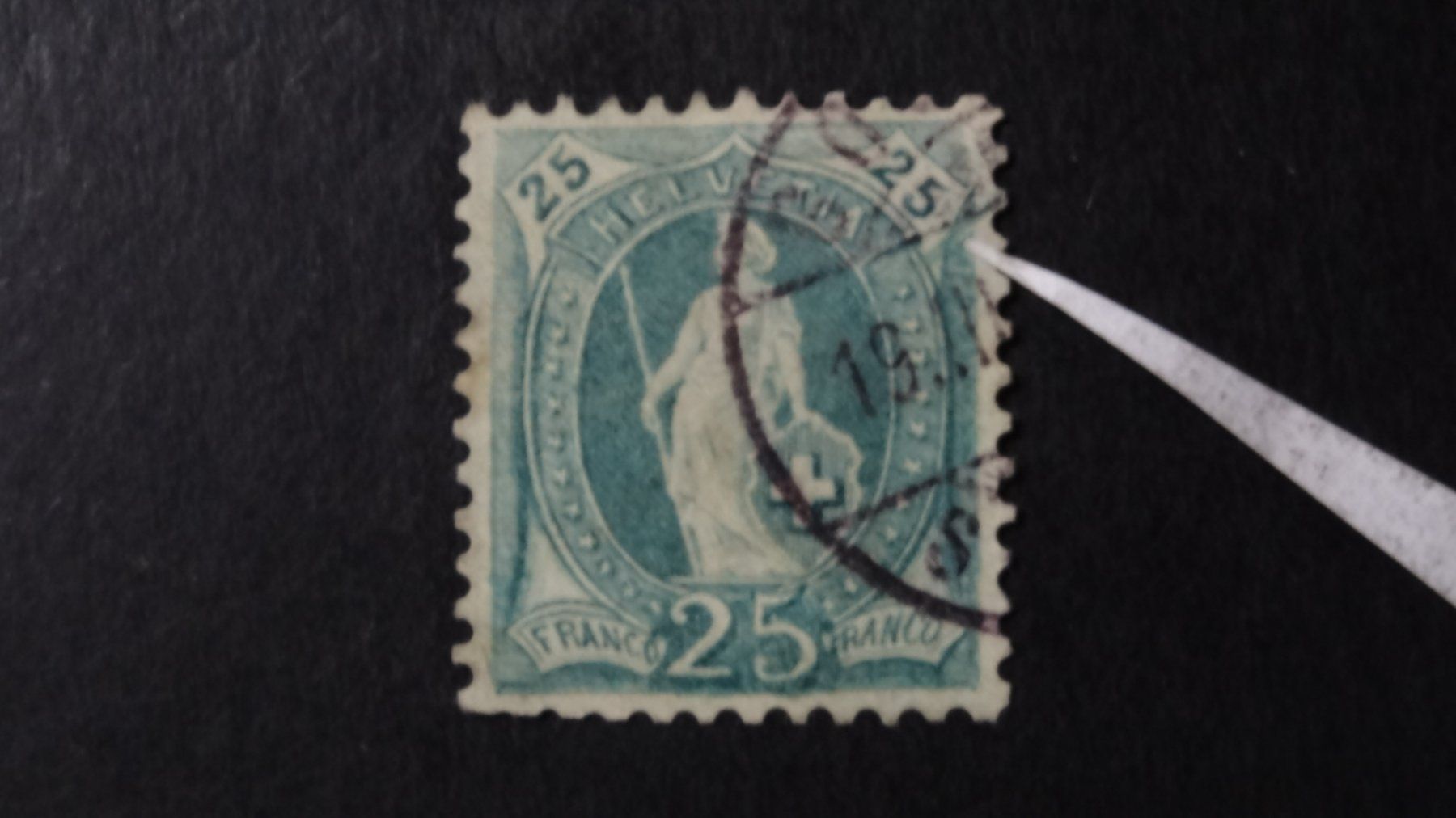 grüner Strich unter 25 rechts oben SBK 67Ab 131 (Gebraucht) in Anwil ...