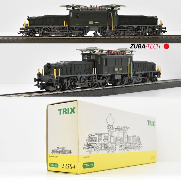Trix 22584 E-Lok Be 6/8 III Krokodil SBB H0 GS Analog mit OV (Gebraucht ...