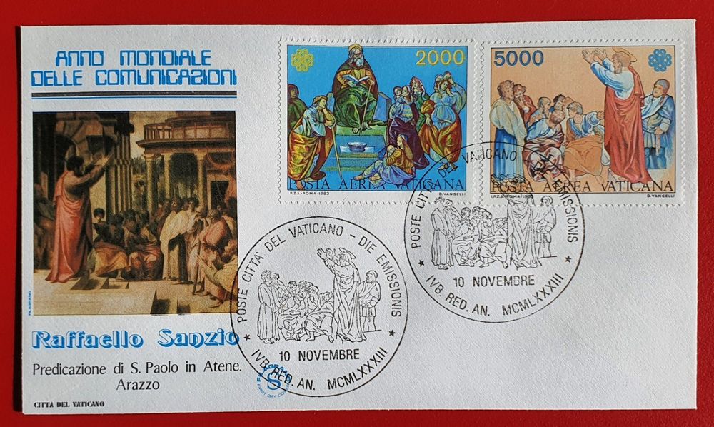 VATIKAN KOMMUNIKA. MOSES PAULUS FDC 1983 (Neu (gemäss Beschreibung)) in ...