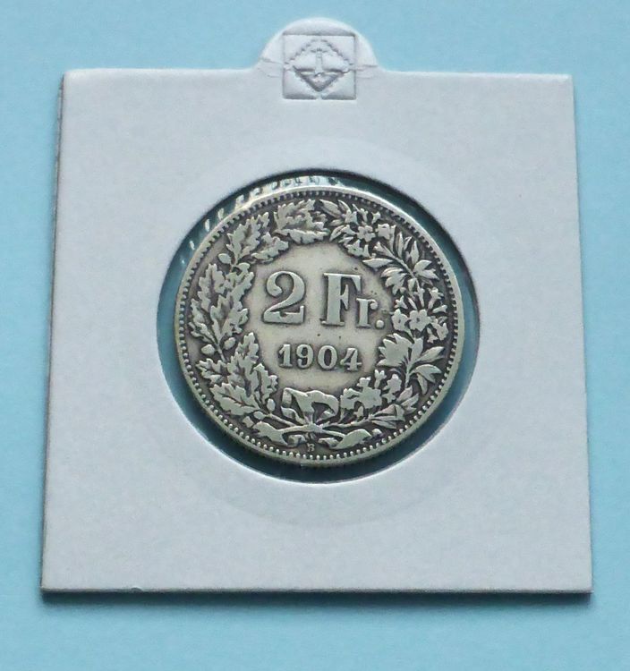 2 Franken 1904 - besserer Jahrgang !! (Gebraucht) in Buochs für CHF 6 – mit Lieferung auf ...