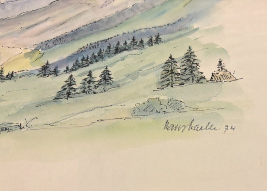 Aquarell Konvolut von Hans Bähler (ID b206) (Gebraucht) in Gelterfingen ...