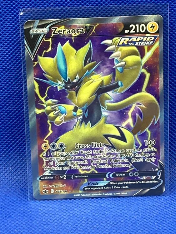 Pokemon Chilling Reign / Zeraora V 165 / 198 EN | Kaufen auf Ricardo