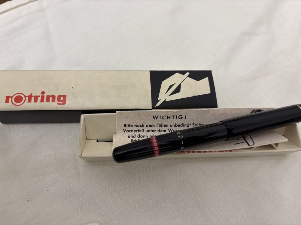 Rotring Rapidograph ISO Tuschestift Set - Rarität! (Gebraucht) in ...