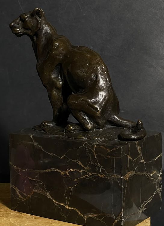 Jaguar Skulptur aus Bronze (Gebraucht) in Root für CHF 166 – mit Lieferung auf Ricardo kaufen