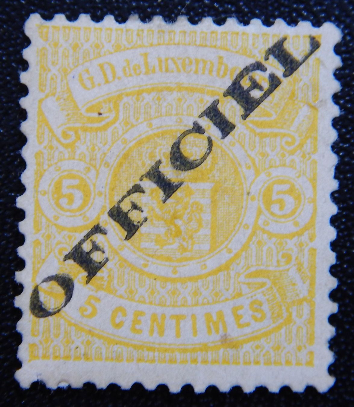 Luxemburg Dienst. Kat. 13 I (*) 1875 sign. Kat. 80 Euro (Gebraucht) in ...