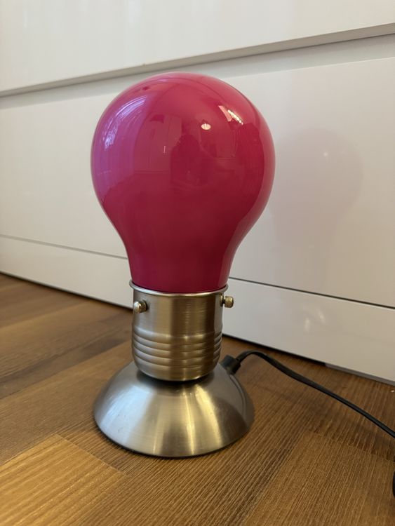 Pinkes Stimmungslicht Tischlampe Glühbirne Designlampe (Gebraucht) in ...