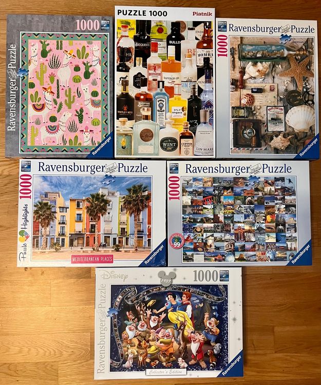 6 Ravensburger Puzzles - 1000 Teile (Gebraucht) in Ostermundigen für ...