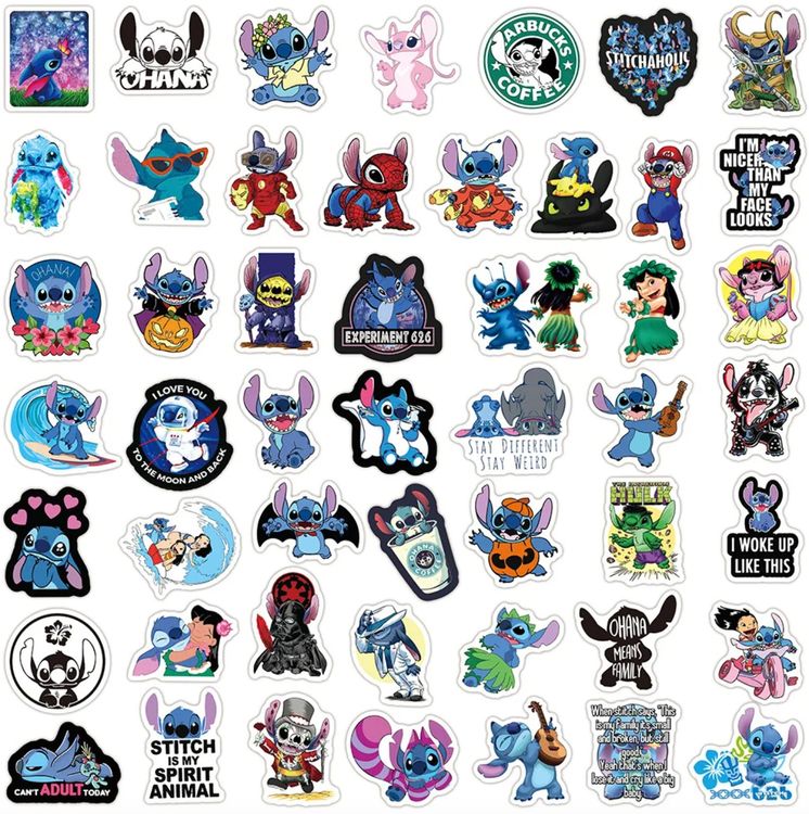 50 Stk. Sticker/Aufkleber - Lilo & Stitch Graffiti | Kaufen auf Ricardo