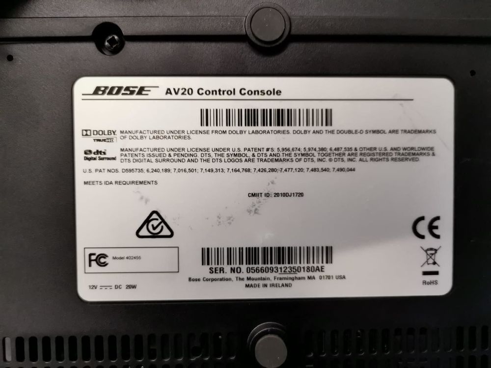 Bose AV20 Control Console (Gebraucht) in Maienfeld für CHF 599 – nur ...