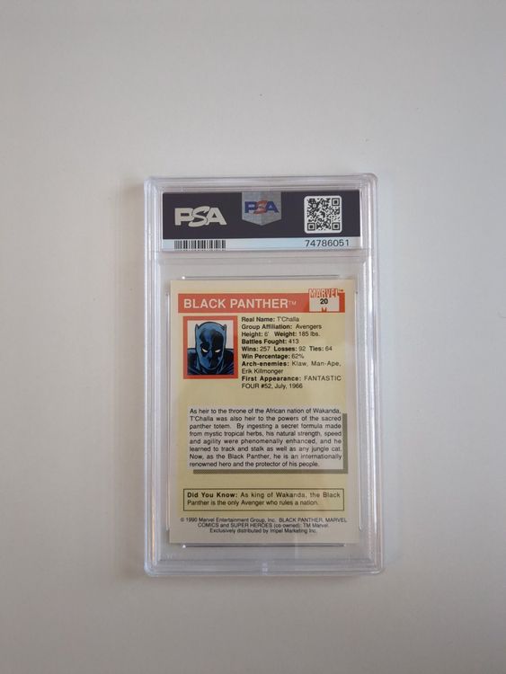 PSA 1990 Marvel Comics Super Heroes - Black Panther (Neu (gemäss ...