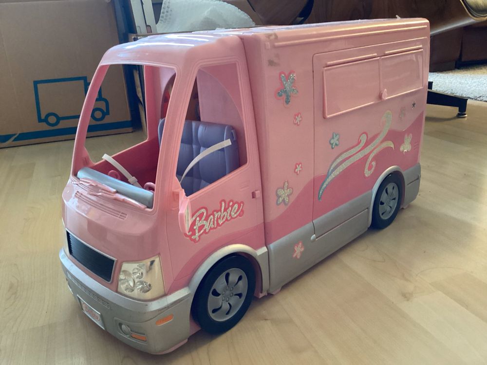 Grosser Barbie Camper Bus Pink | Kaufen auf Ricardo