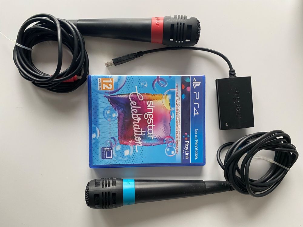 Singstar Celebration PS4 mit 2 Mikrofone - Top Zustand! (Gebraucht) in ...