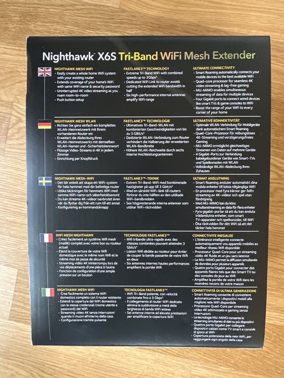 Netgear Nighthawk X6S Tri-Band WiFi Mesh Extender AC3000 (Gebraucht) in ...