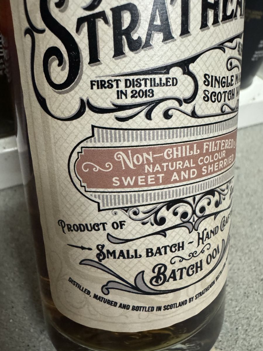Strathdearn Single Malt Scotch Whisky 46.6%, Batch 001 (Neu und ...