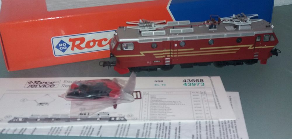 Roco 43973 - E-Lok El 16.2211 NSB, AC- Spur HO - selten OVP (D'occasion ...