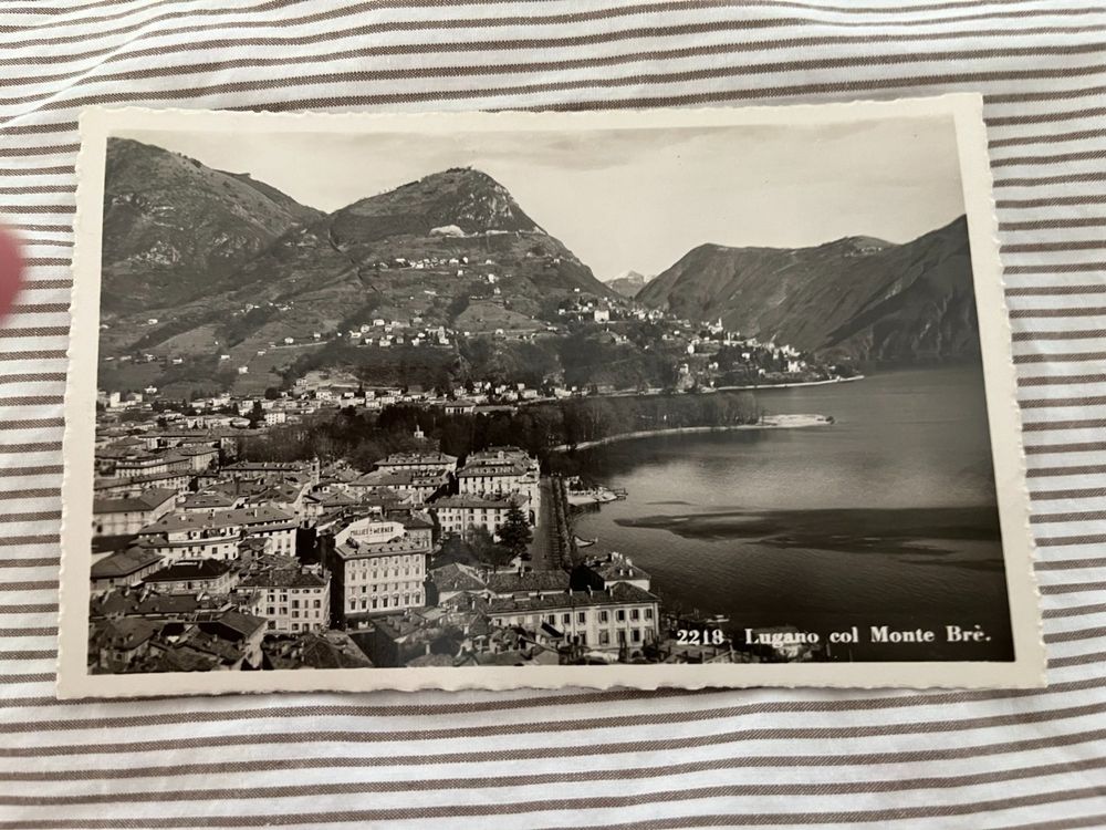 AK 2218 Lugano col Monte Bre (Feldpost) 587 D C F 3.10.1939 | Kaufen ...