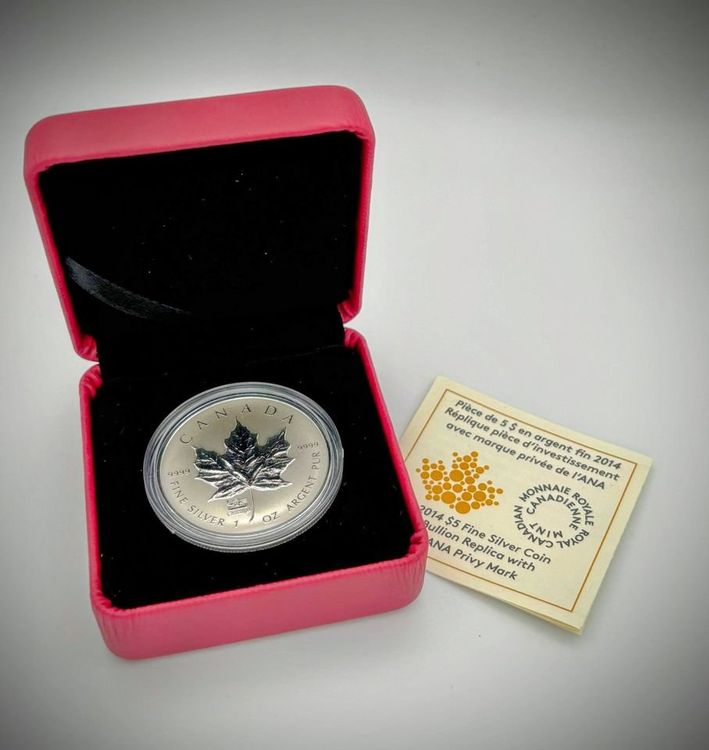 Silbermünze 5 Dollar Canada Maple Leaf -Chicago Convention 2 (Neu und ...